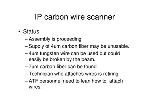 WSC Design Swiss FEL - sommersemester - DESIGN AND TEST OF WIRE ...