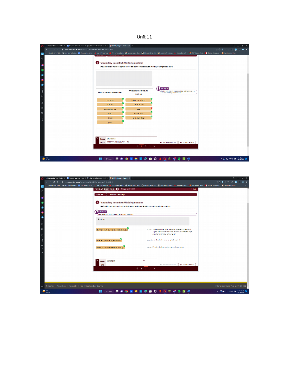 Unit 11 - Respuestas de la plataforma Cambridge LMS - Inglés General V ...