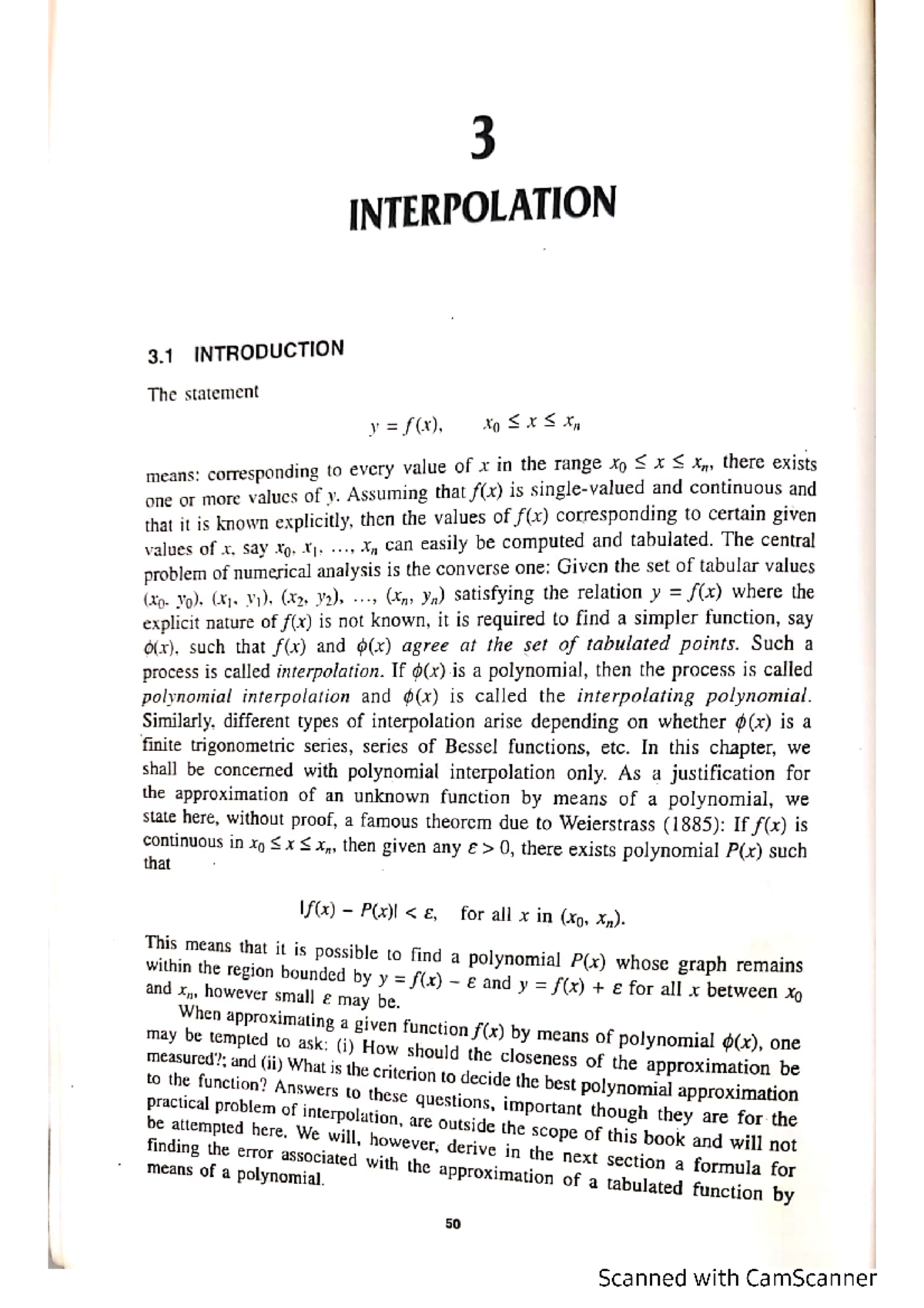 Interpolation - Interpolaion - 3 INTERPOLATION 3 INTRODUCTION The ...