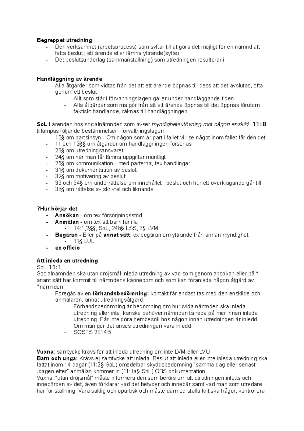 17 11 - Utredning, dokumentation och handläggning inom socialtjänsten ...