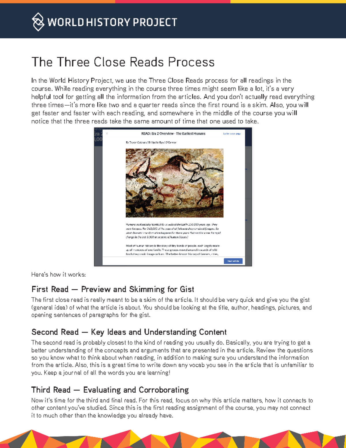 WHP Introduction to Three Close Reads - The Three Close Reads Process ...