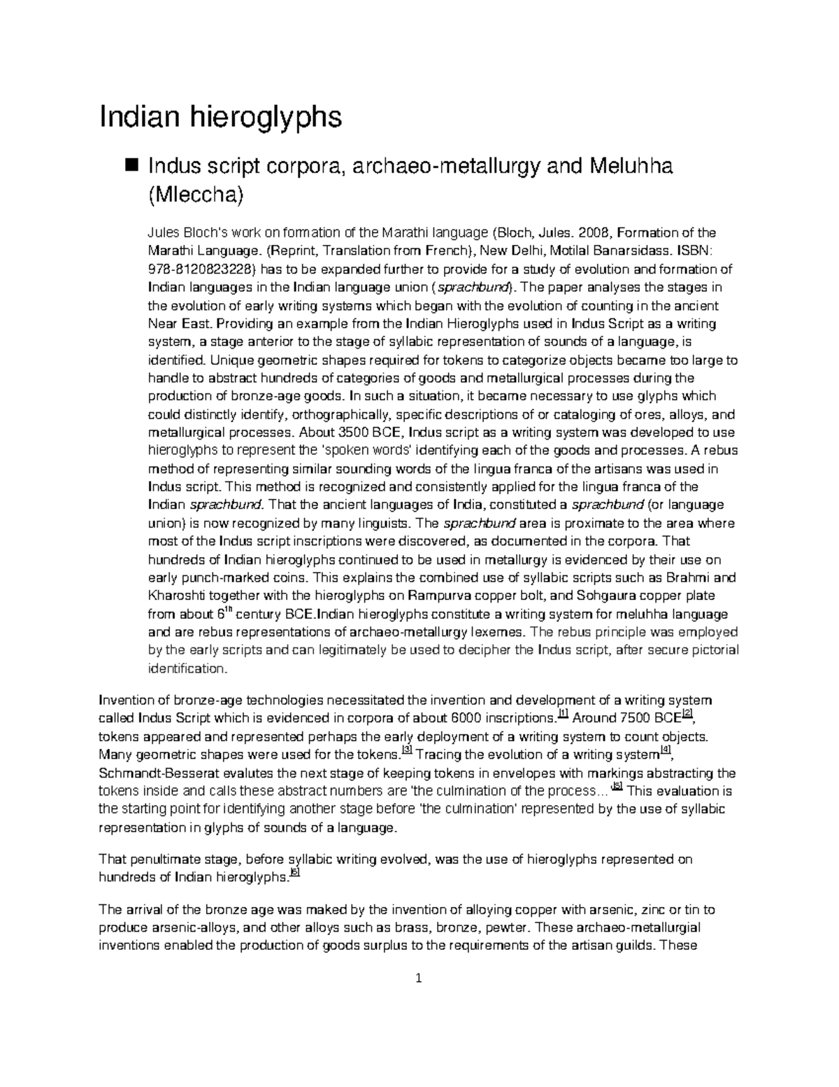 Languages india mlechas - Indian hieroglyphs Indus script corpora ...