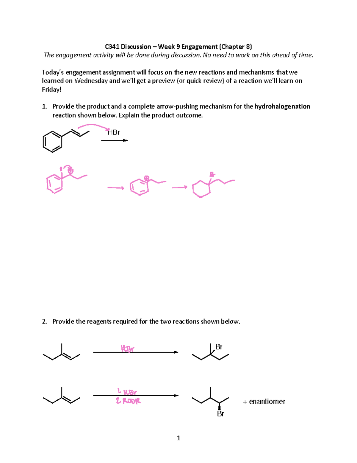 Wk.9 engagement - discussion in class assignment - 1 C341 Discussion – Week 9 Engagement ...