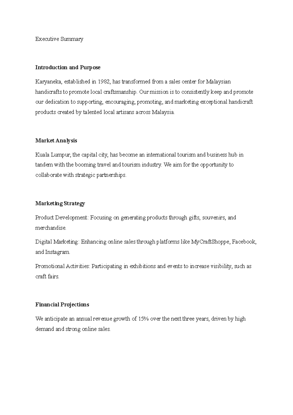 Executive Summary - Executive Summary Introduction and Purpose ...