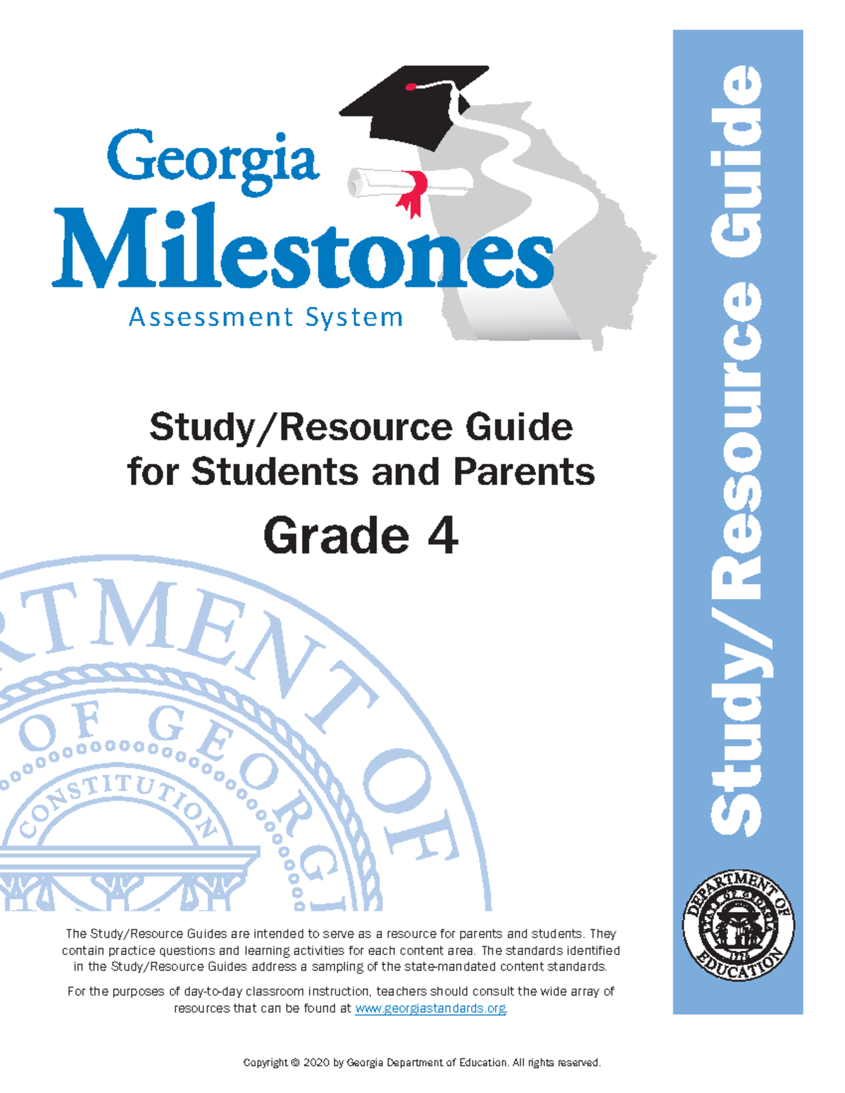 Study Guide GR04 2020 - FUNDS - Assessment System Georgia Milestones ...