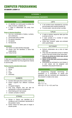 Activity 1 - questionnaire - ANSWER THE FOLLOWING QUESTION (OWN IDEA) SOFTWARE AND HARDWARE 1 is ...