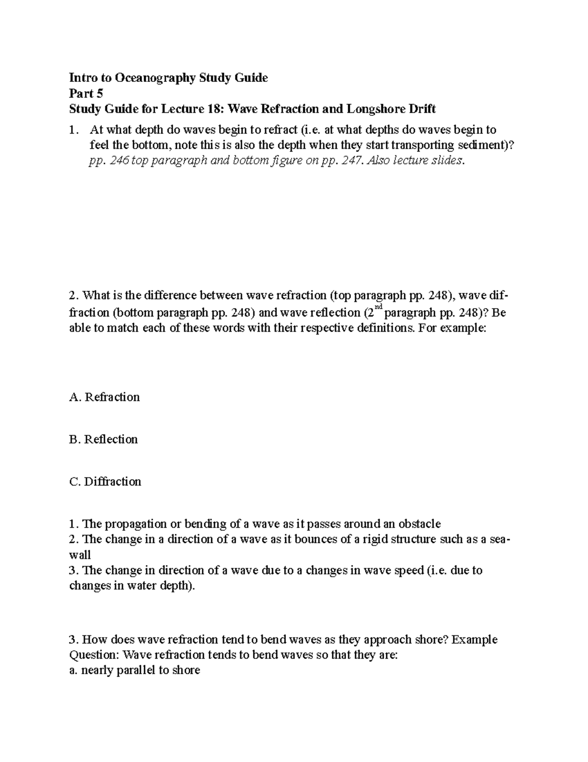 Ocean Chap 5 - Notes - Intro to Oceanography Study Guide Part 5 Study ...