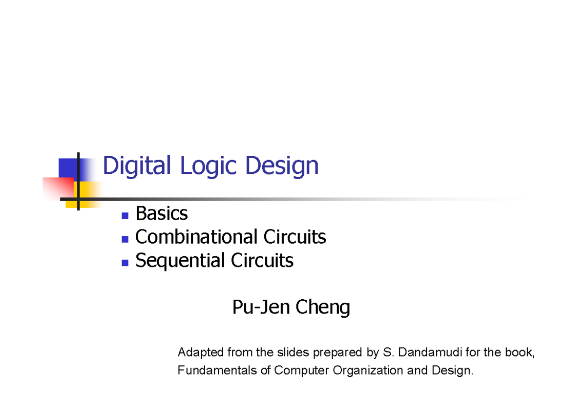 Asm ch2 dl - sách DLD - Digital Logic Design BB asiics Combinational ...