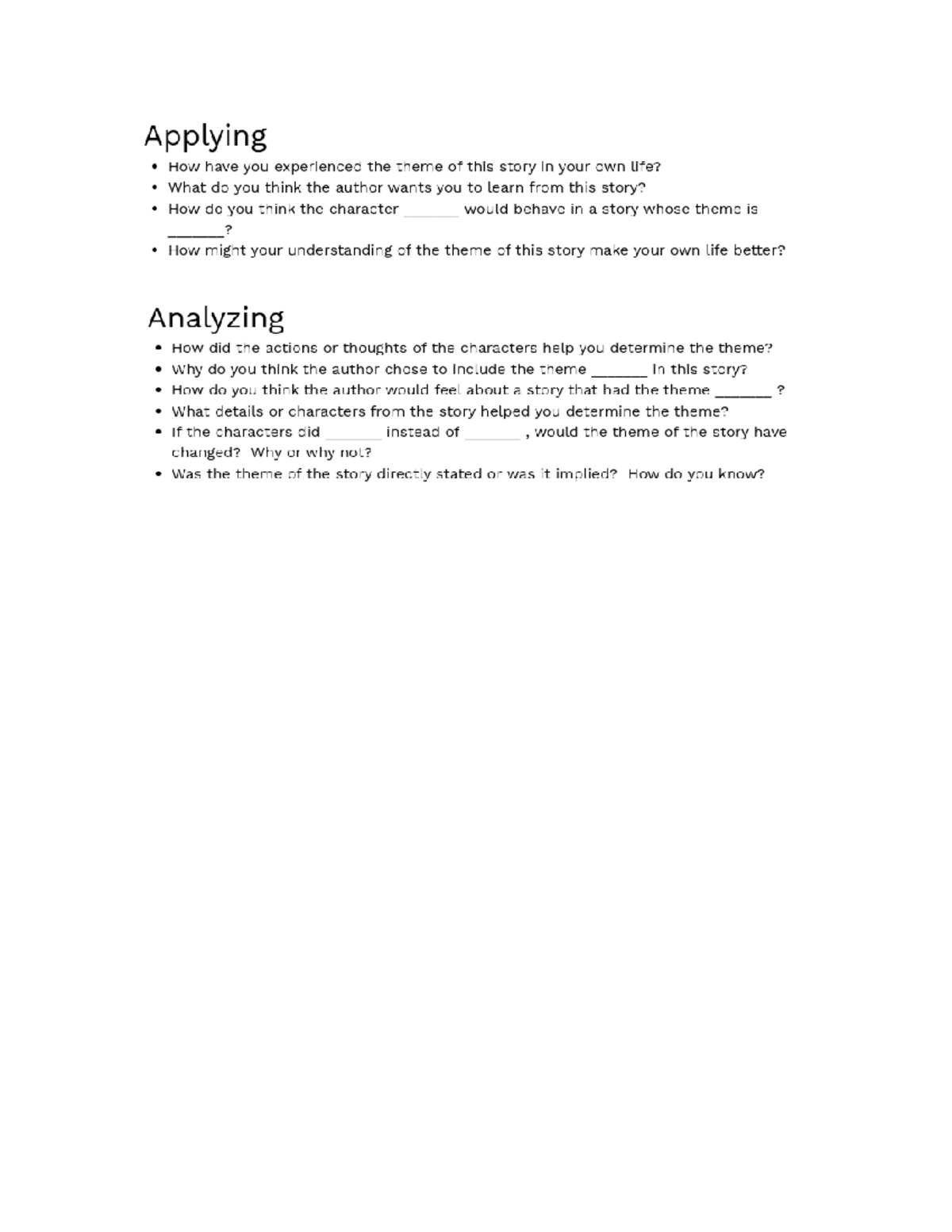 Applying & Analyzing - Research Paper Outline - Studocu