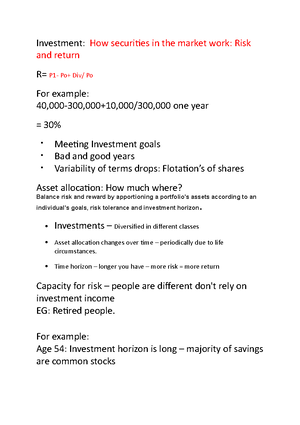 2 Objectives - Persona finance practice - WORKSHEET 2—Financial ...