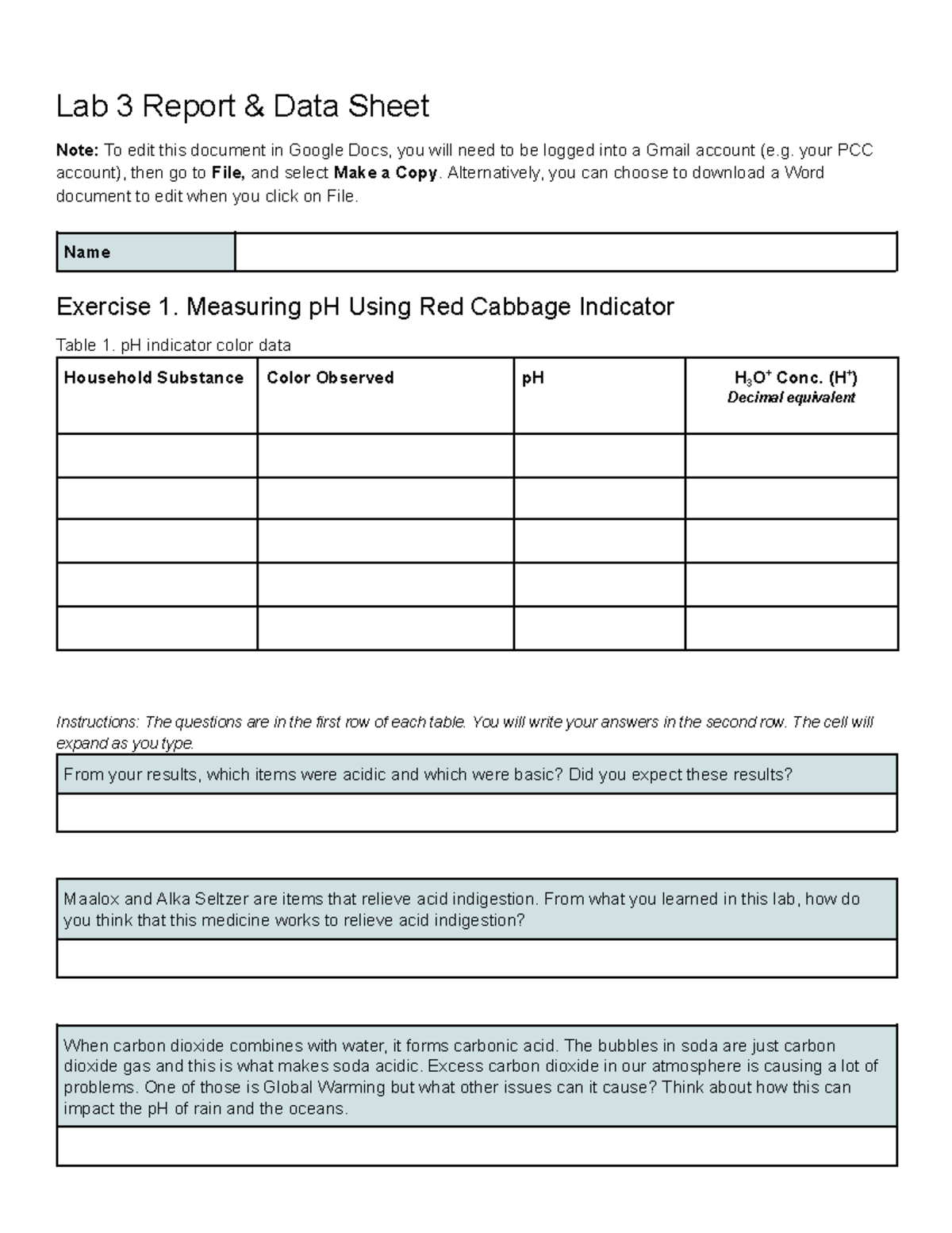 Lab 3 Report and Datasheet - Lab 3 Report & Data Sheet Note: To edit this document in Google ...