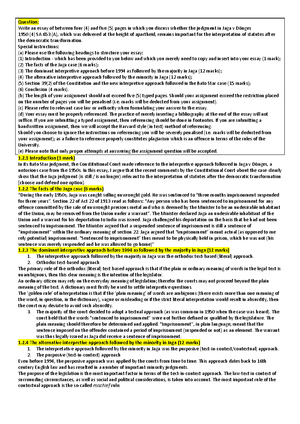 LPL 4802 Exam - LPL 4802 June Exam - Question 1 a)The Trotman v Edwick ...