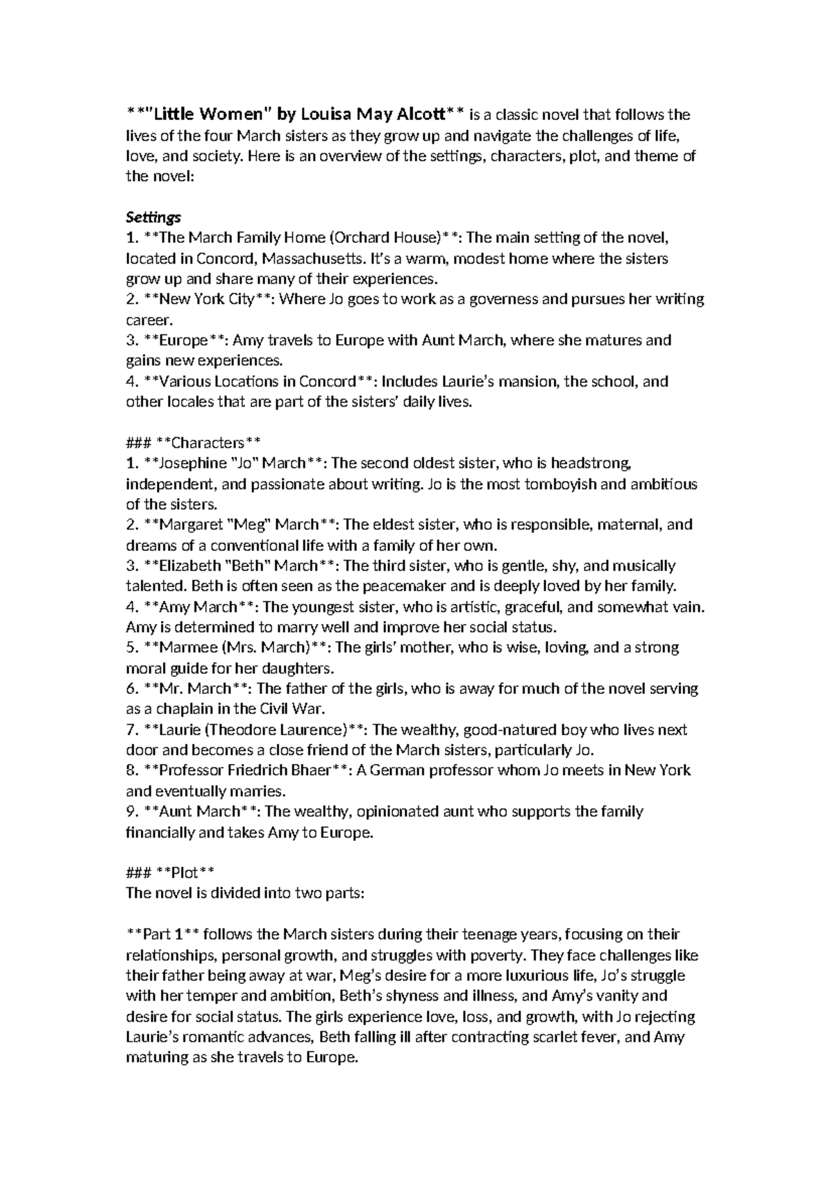 Little Women - "Little Women" by Louisa May Alcott is a classic novel ...