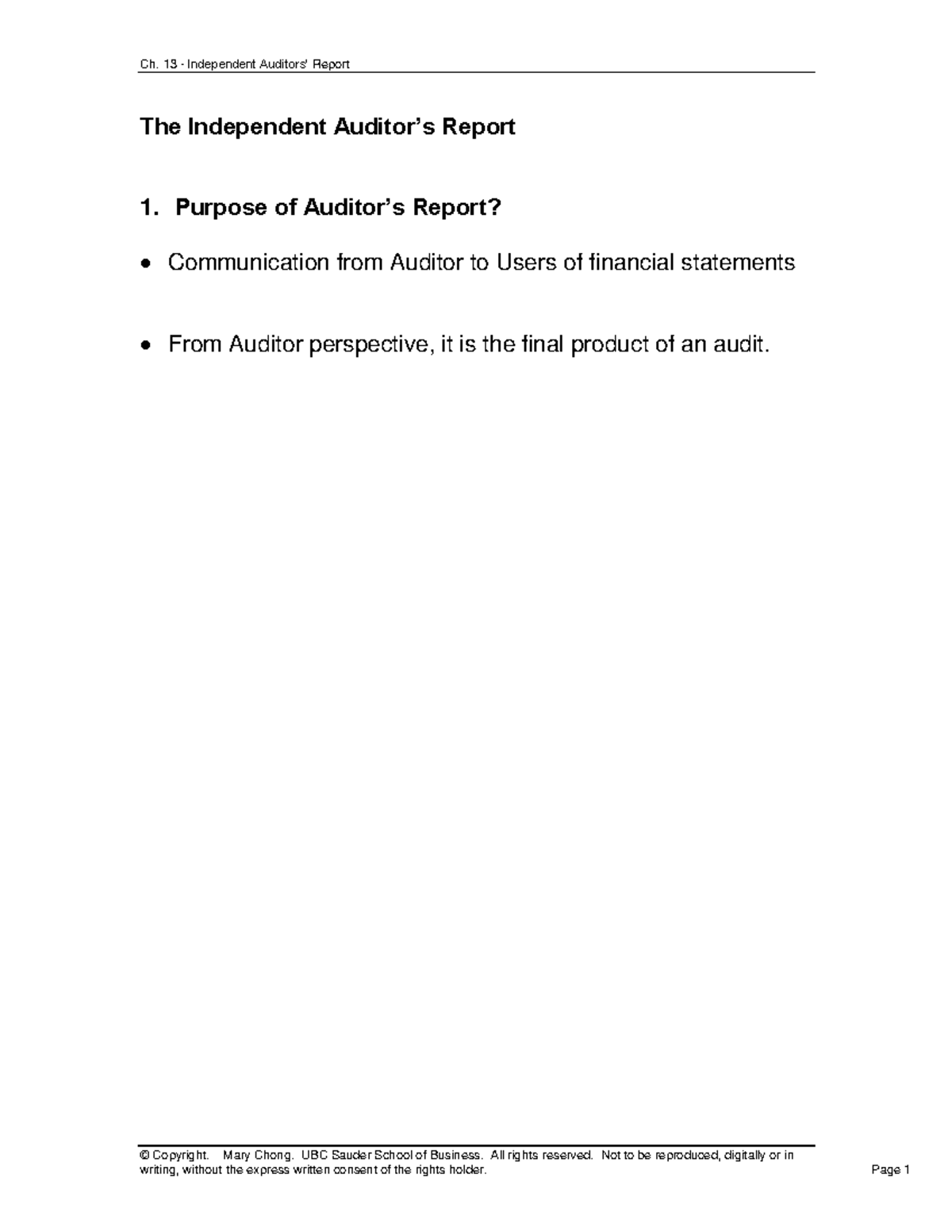 02 Independent Auditor's Report -2 - © Copyright. Mary Chong. UBC ...