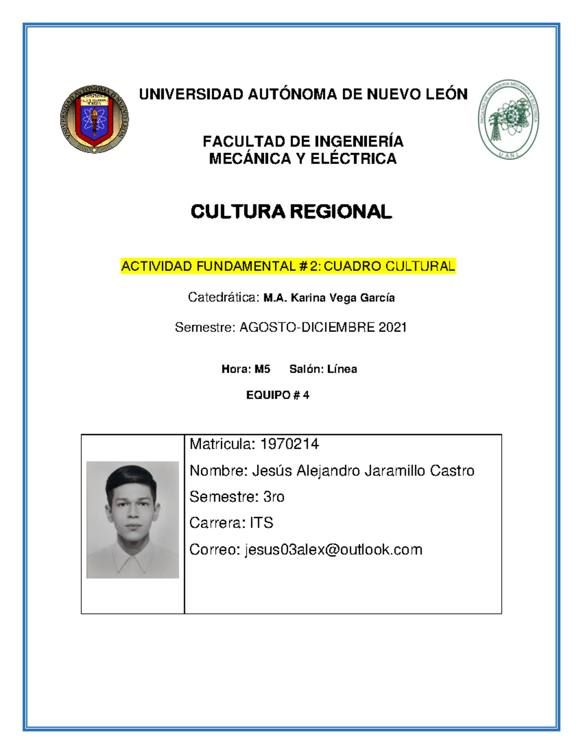 AF2 Cuadro de doble entrada de las culturas - Cultura Regional - UANL - Studocu