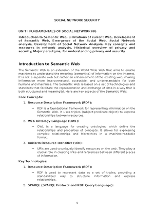 social network security - ccs363 - Studocu