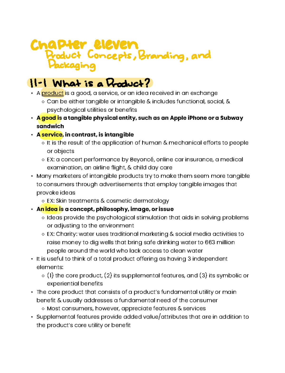 Product Concepts, Branding, and Packaging - Chapter eleven Product ...