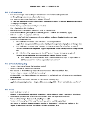 Scavenger Hunt 05-Excel Part 1 - Scavenger Hunt – Week 05 – Excel, part ...
