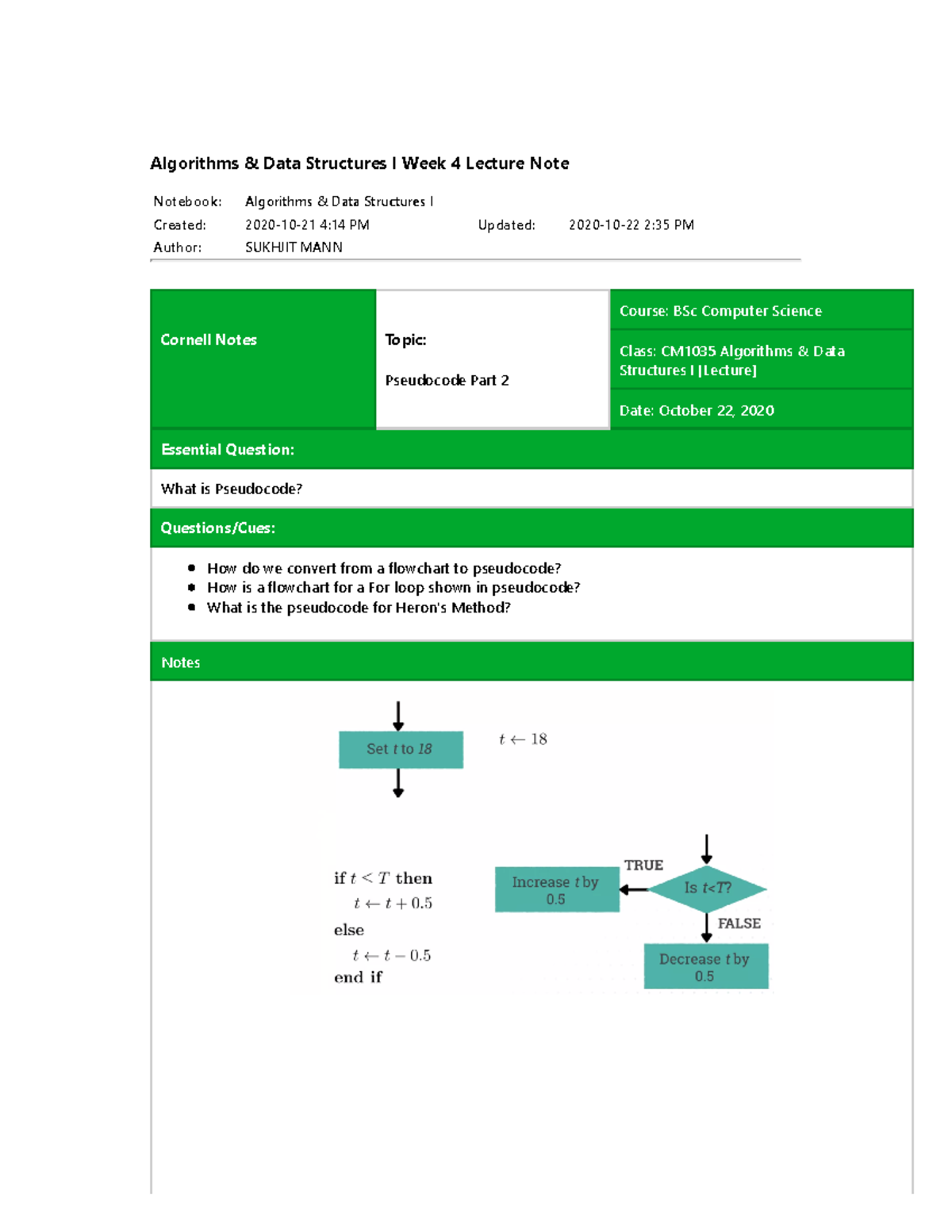 ADS-1 Week 4-Lecture - data structure and algorithm notes - Notebook ...