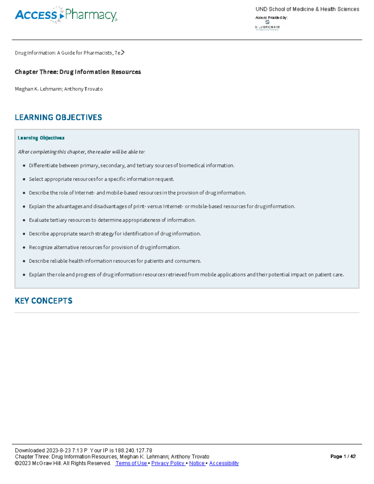 Chapter Three Drug Information Resources - Drug Information: A Guide ...