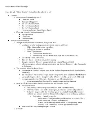 CON Outline - Con Law Outline I. FEDERAL JUDICIAL POWER Article III A ...
