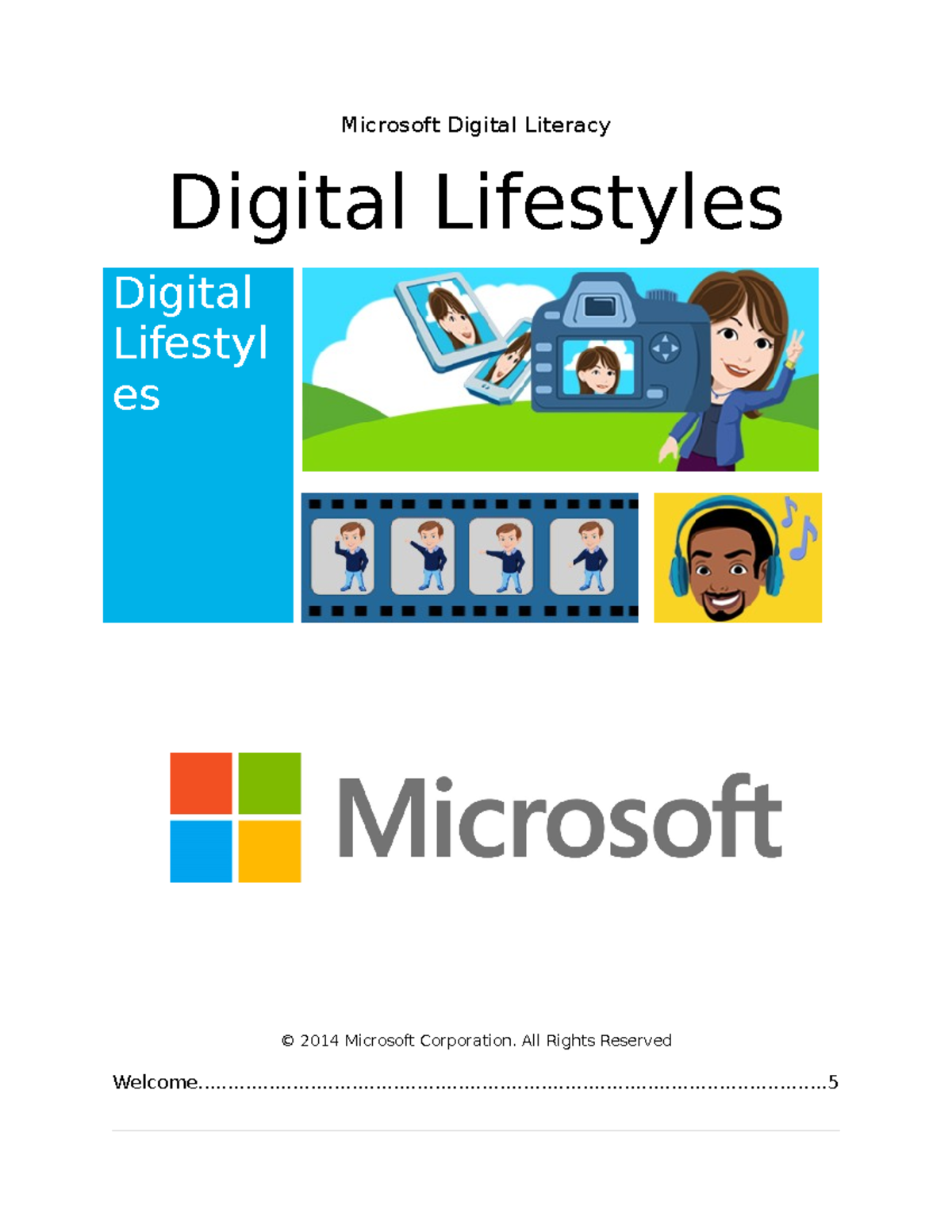 Digital Lifestyles - Lecture notes 1-3 - Microsoft Digital Literacy ...