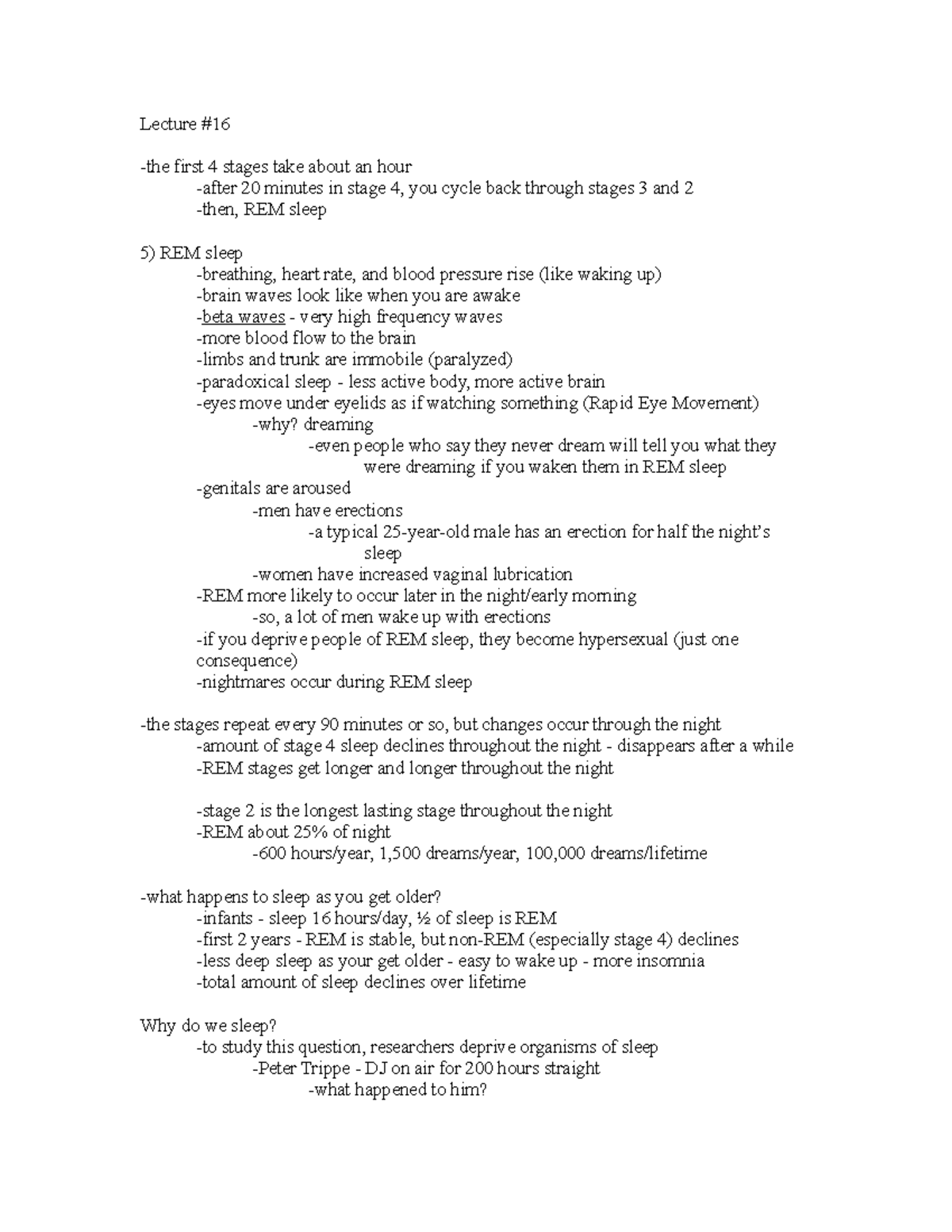 Lecture 16 - Lecture # -the first 4 stages take about an hour -after 20 ...