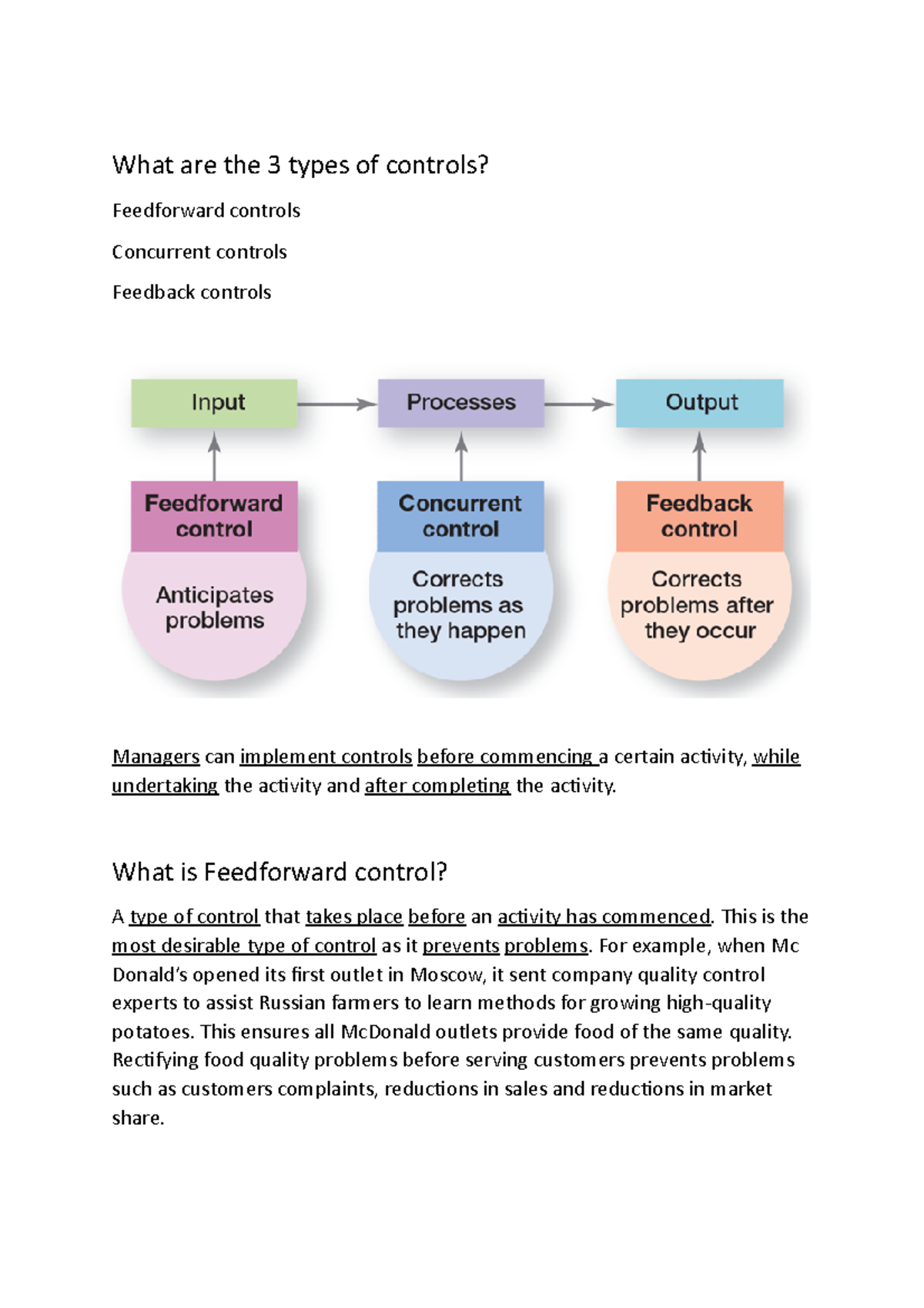 What are the types of controls - What are the 3 types of controls ...