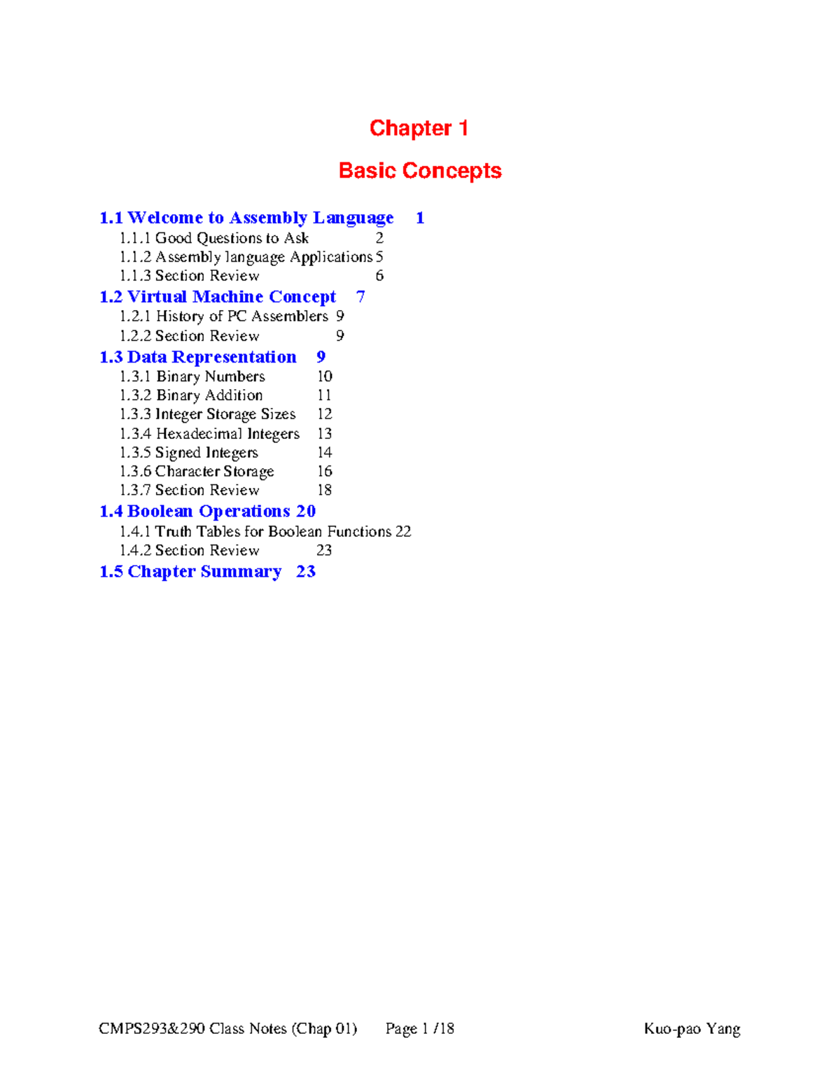 CMPS293&290Class Notes Chap 01 - Basic Concepts - **Chapter** 1 Welcome ...