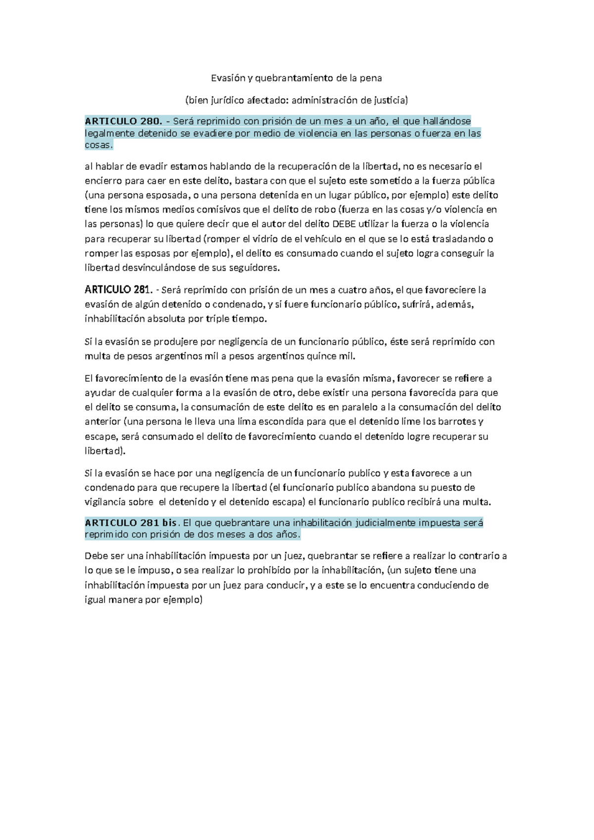 Evasión y quebrantamiento de la pena - Evasión y quebrantamiento de la ...