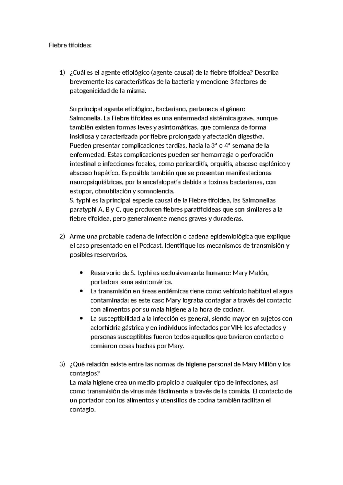 Fiebre tifoidea - Su principal agente etiológico, bacteriano, pertenece ...