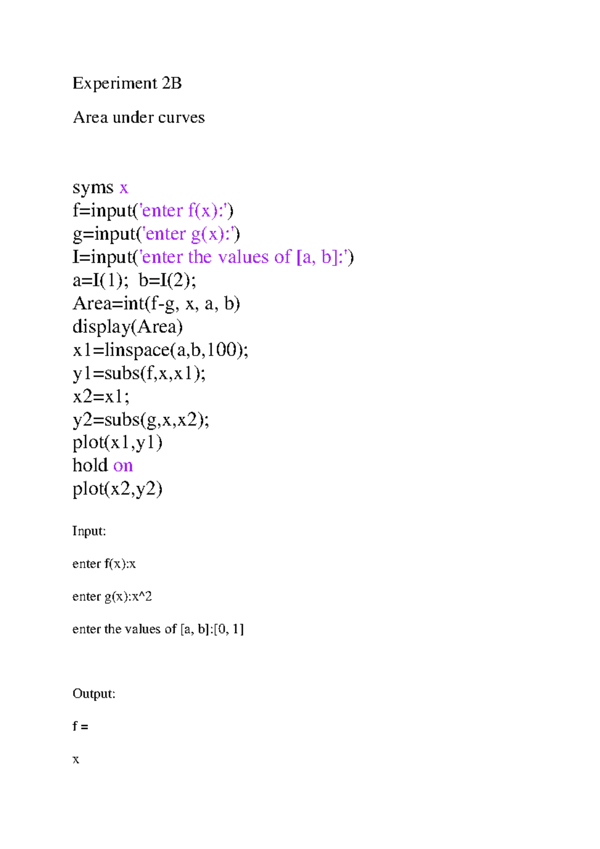 4-Area Between the Curves-21-08-2024 - Experiment 2B Area under curves ...
