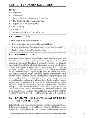 Sol Unit 1-3, gvvbB.a(hons) political science global politics sem- iv ...