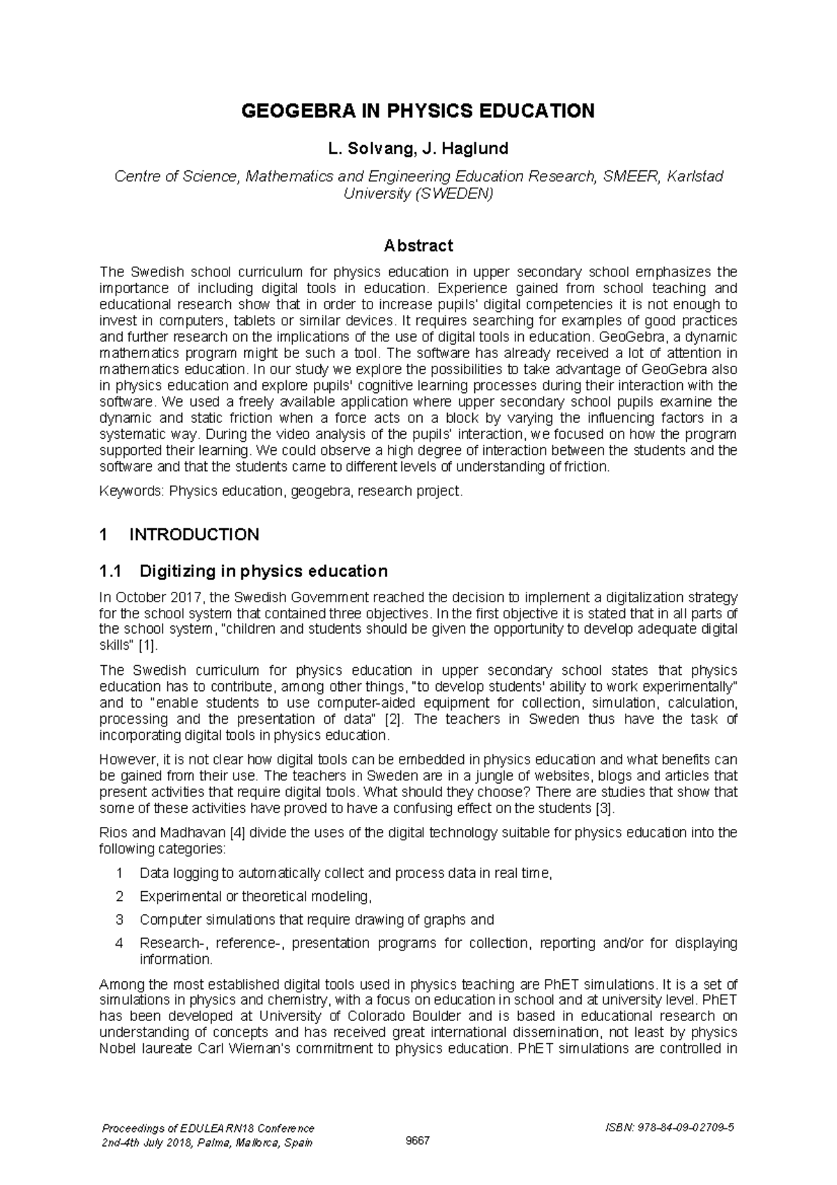 Fulltext 01 - aaxnjss aj - GEOGEBRA IN PHYSICS EDUCATION L. Solvang, J ...