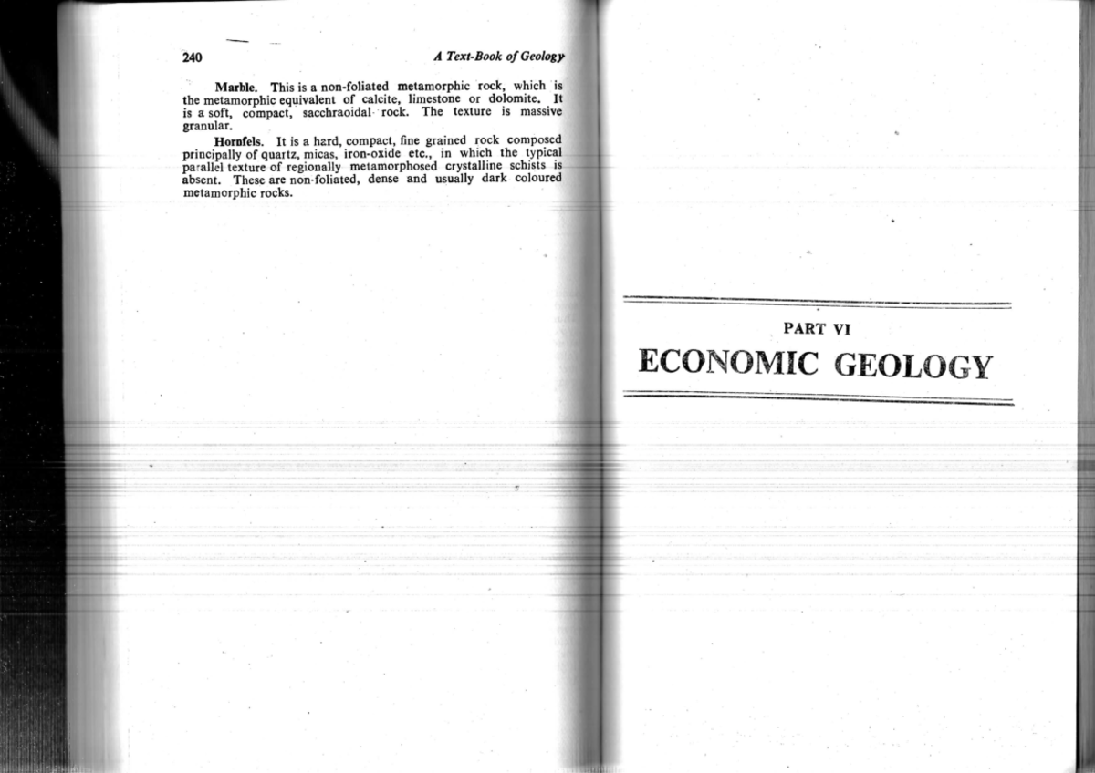 06- Economic Geology - 240 A Text-Book of Geology Marble. This is a non ...