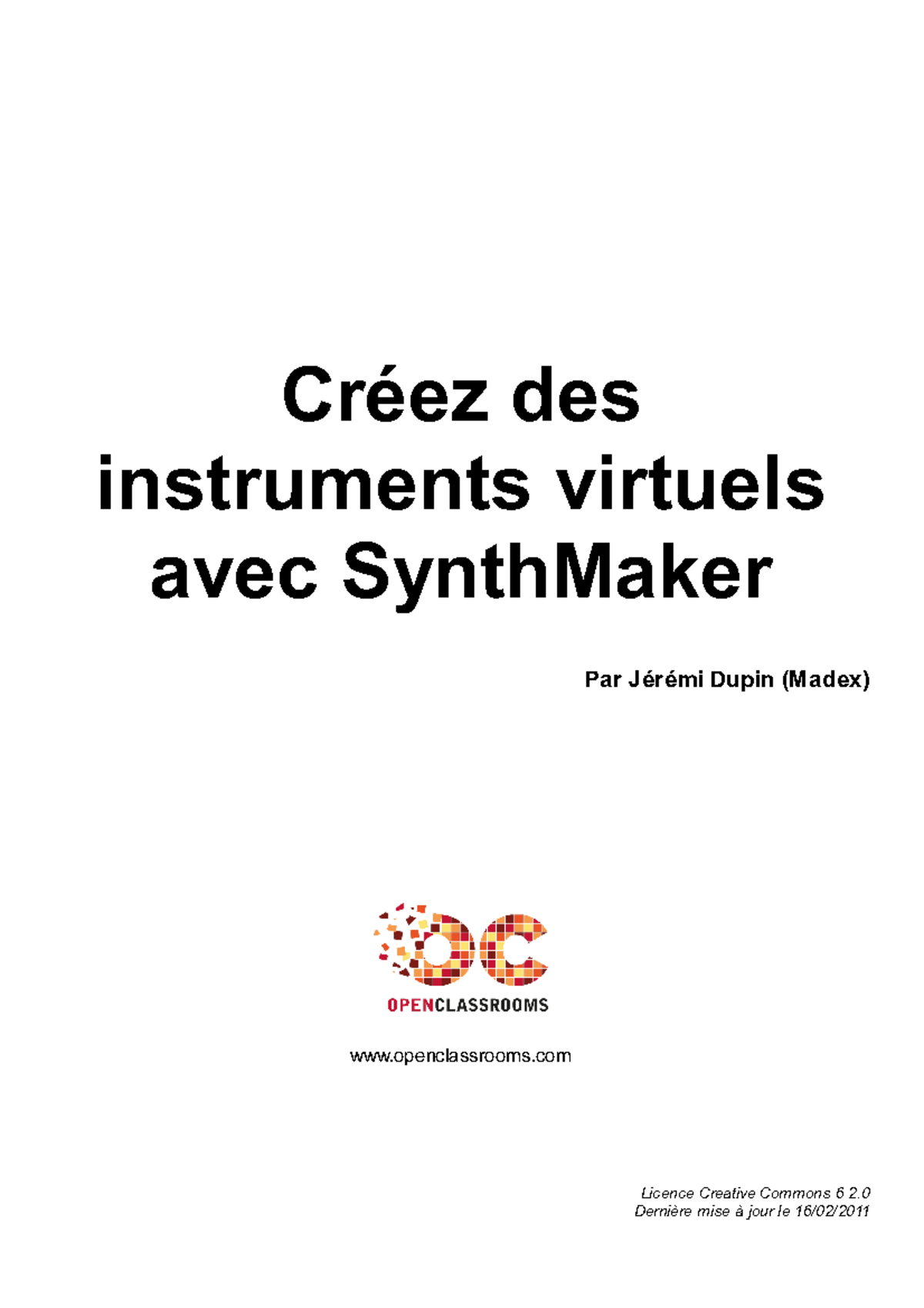 creez des instruments virtuels avec synthmaker - Créez des instruments ...