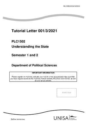 PLS1502 Assignment reference guide - Type of resource Format Bibliography Example Referencing ...