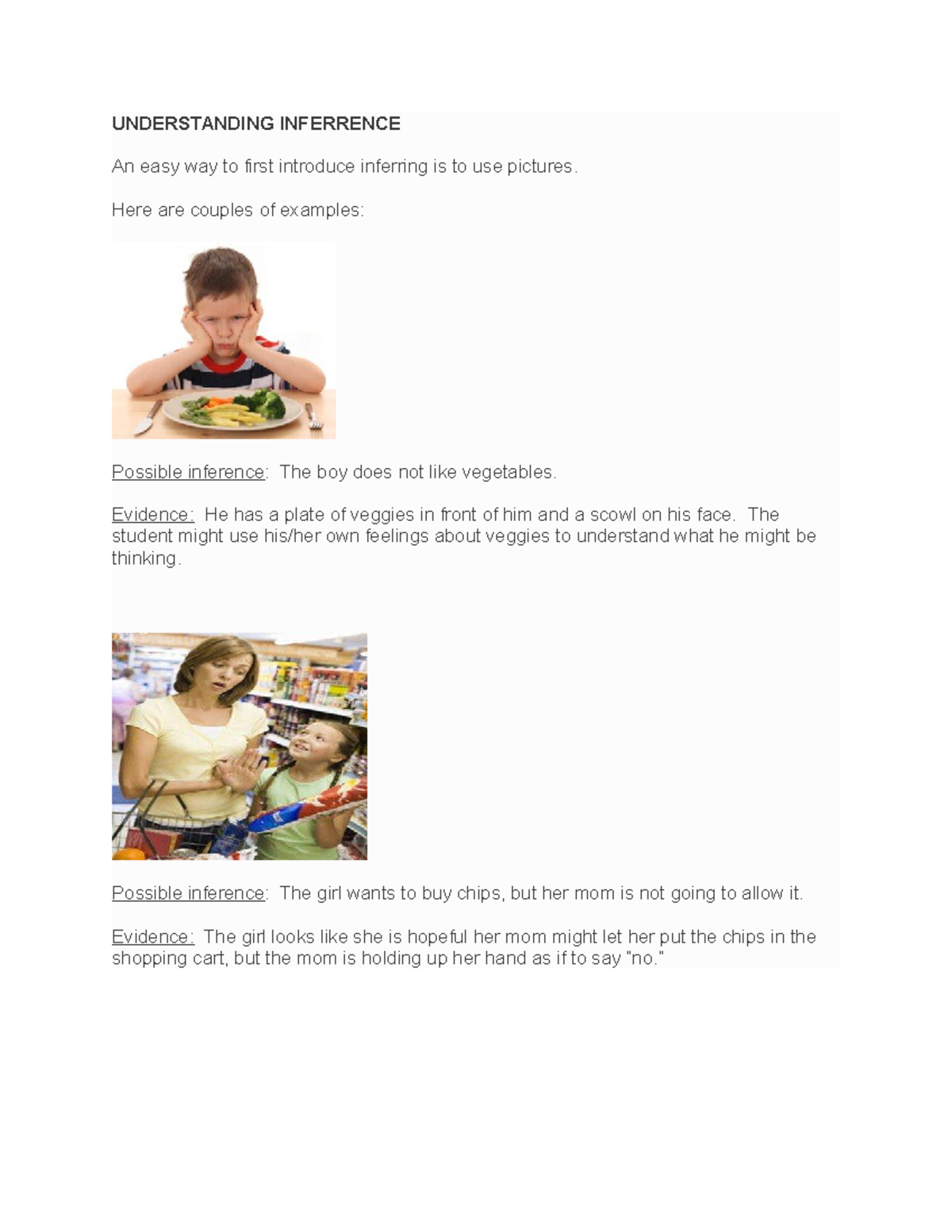 Understanding Inferrence - UNDERSTANDING INFERRENCE An easy way to ...