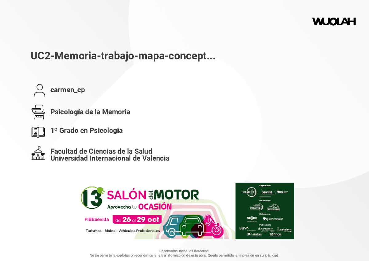 UC2 Memoria trabajo mapa conceptual - UC2-Memoria-trabajo-mapa-concept... carmen_cp Psicología ...
