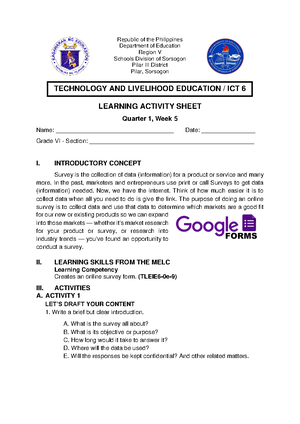 ICT6 WEEK 5 - module - Republic of the Philippines Department of ...