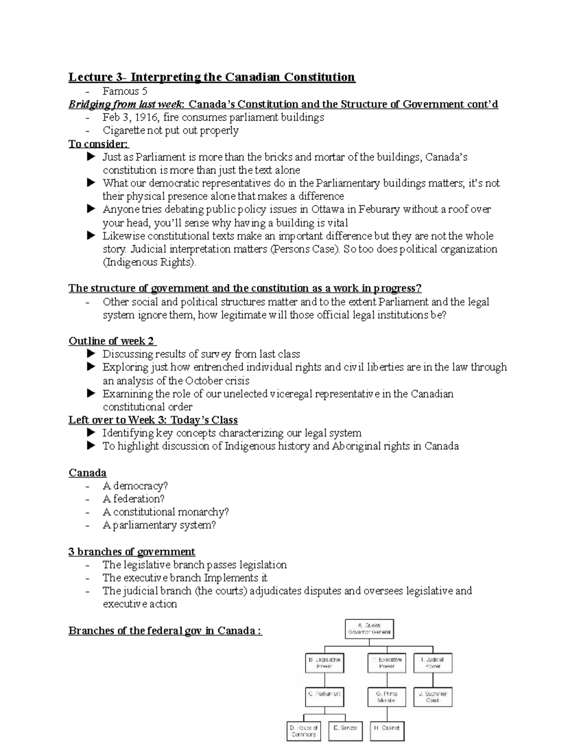 Lecture 3- interpreting the canadian constitution - Judicial ...