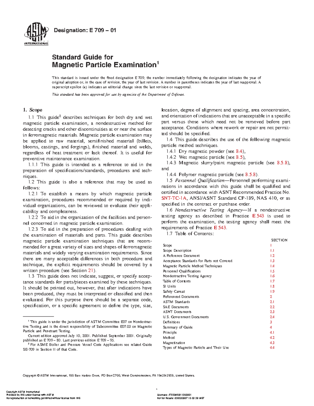 ASTM E709-PM-Guide Testing - Designation: E 709 – 01 Standard Guide for ...