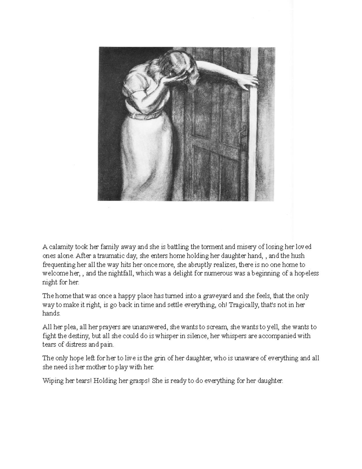 DAP TEST (Draw a picture test) - A calamity took her family away and ...