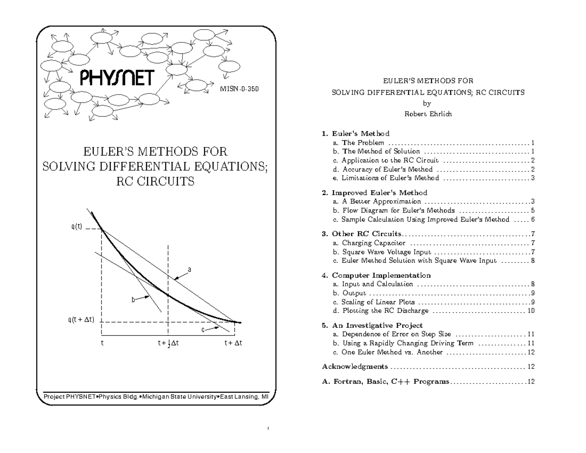 M350 - Project PHYSNET Physics Bldg. Michigan State University East ...