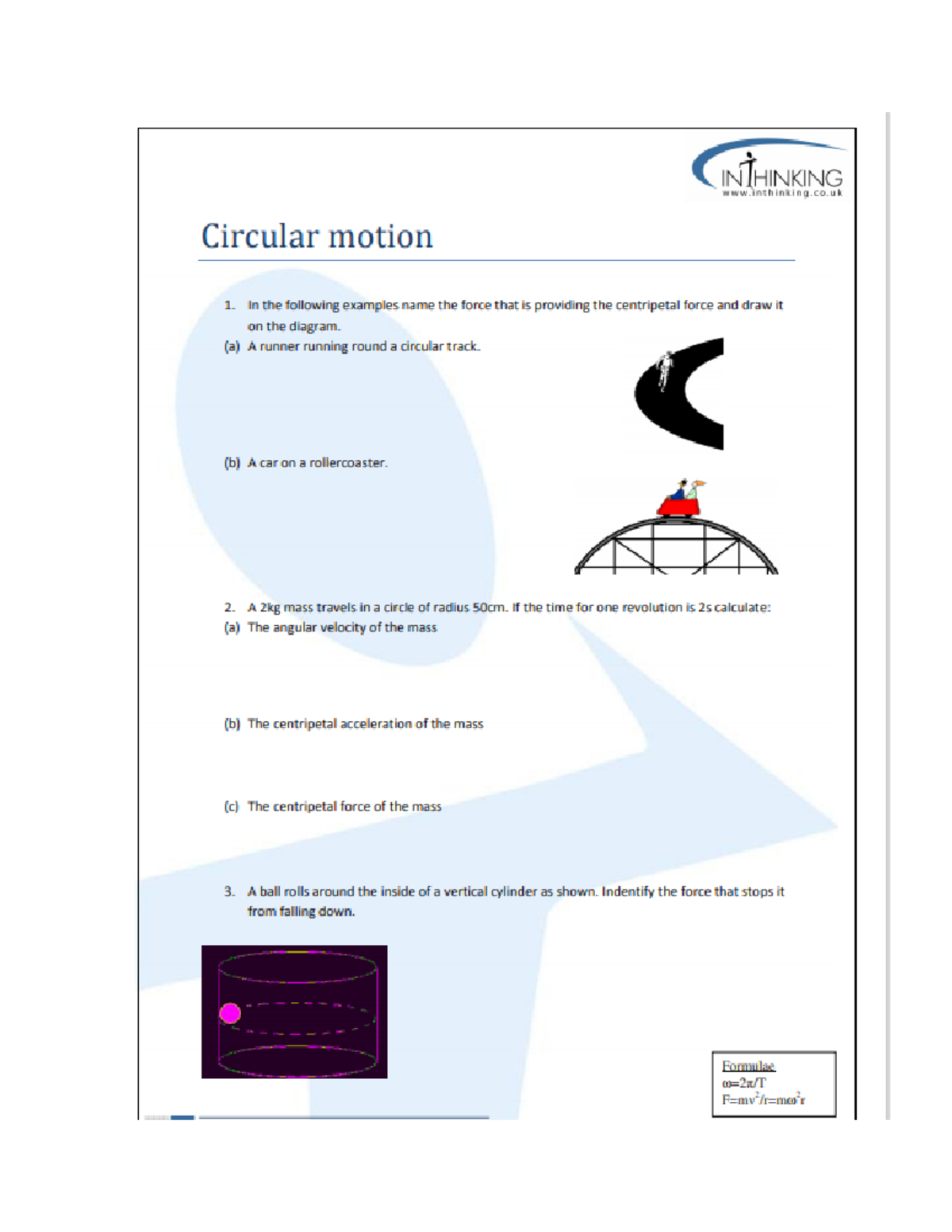 Topic 6 -Circular Motion- Asynchronous Task - PHYS 157 - Studocu
