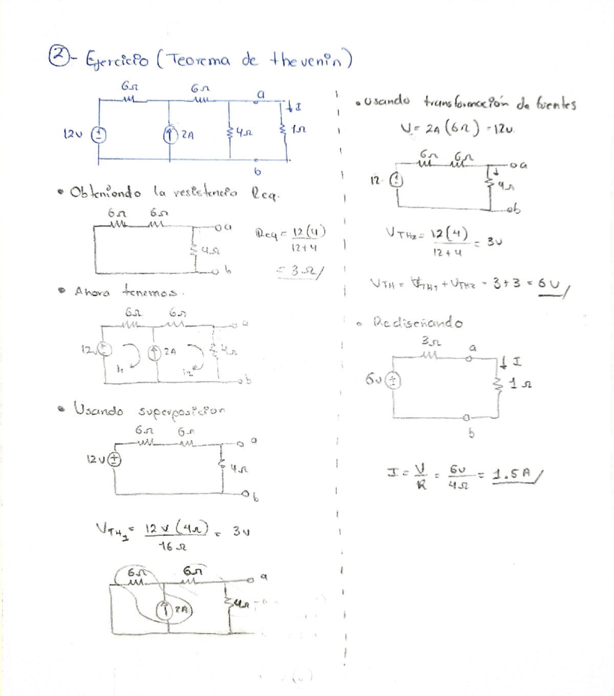 Tarea 5 teorema de thevenin - Electrónica Analógica - Studocu