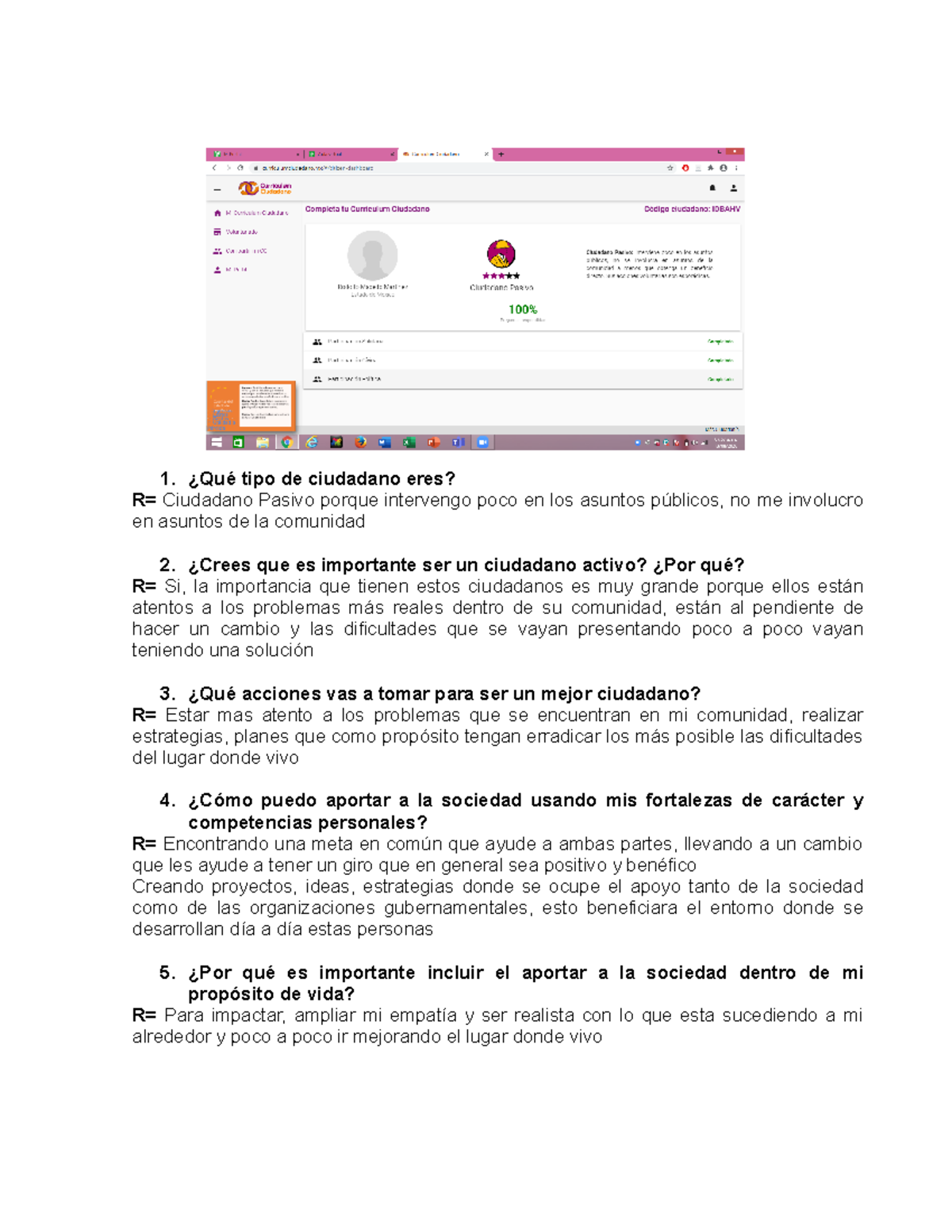 Ciudadano - Desarrolla tu tarea 1 de acuerdo a los criterios ...