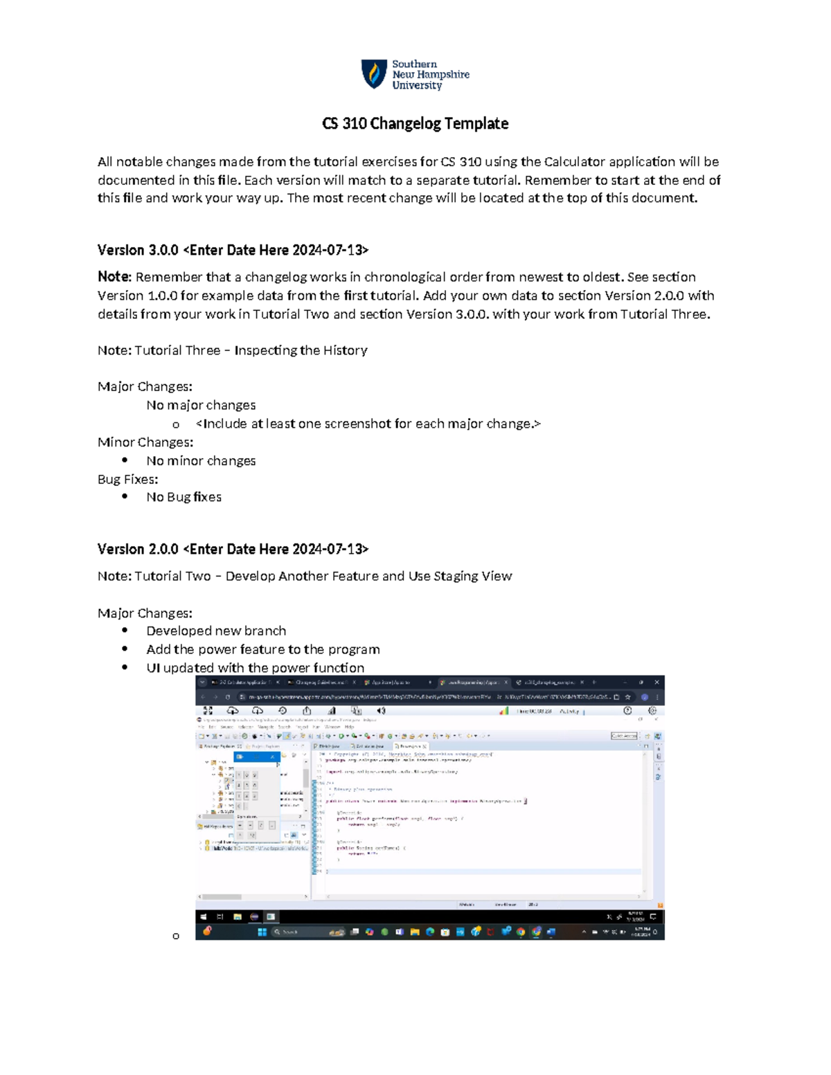 Assignment 310 CS Changelog of Students That will be needing the Help for the near Future - CS ...