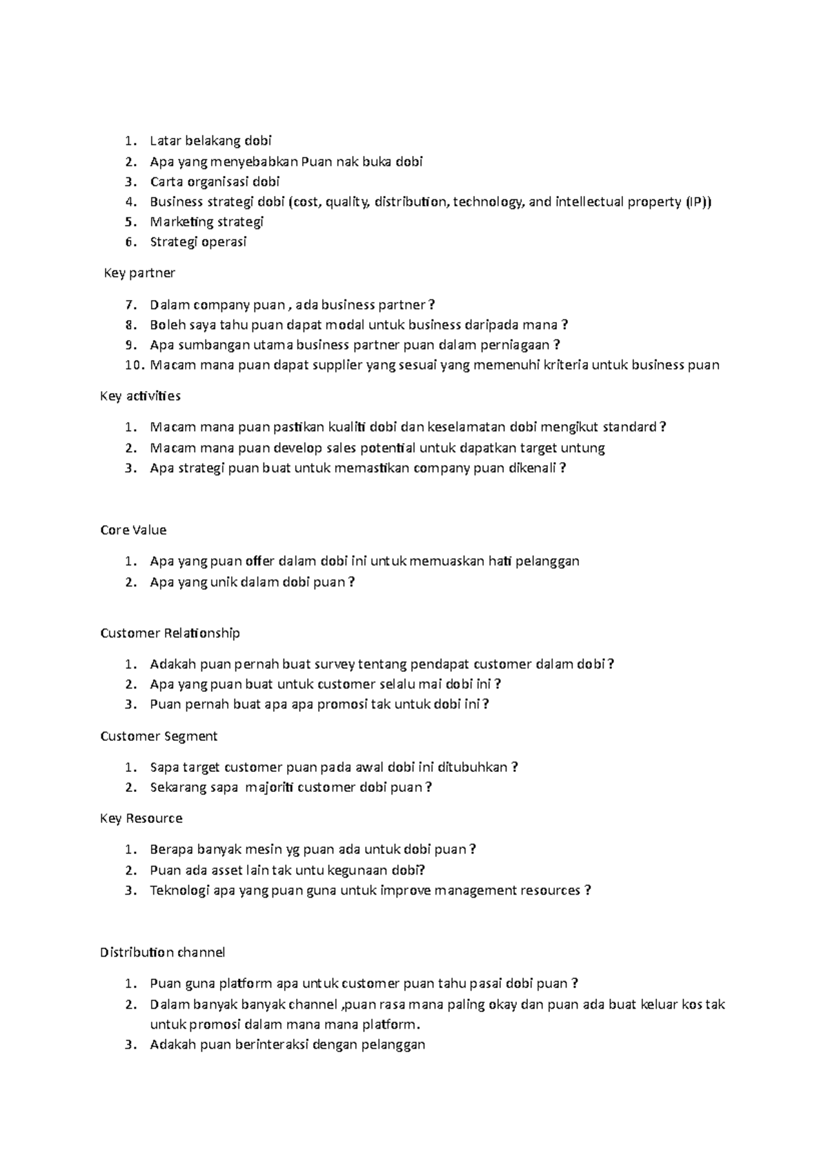 Soalan interview dobi - Notes - Latar belakang dobi Apa yang ...