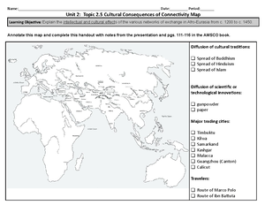 Unit 4 Columbian Exchange Project Student Handout - 2021 - Name